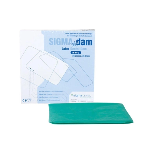 Sigma Sigmadam Cofferdam Vellen Latex Heavy (36st) | Hofmeester Dental