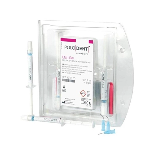 Polodent Ets Gel Kit 38% Fosforzuur Thixotroop (4x1,2ml/8 Tips ...